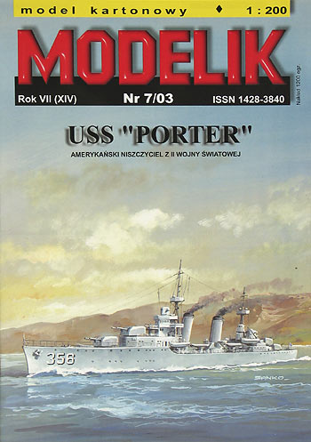 Modelik 07_03 US destroyer USS PORTER