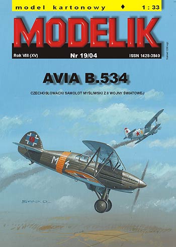 Modelik 19_04 Czechoslovakian fighter AVIA B.534