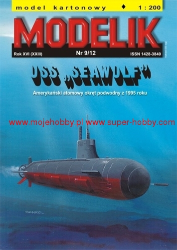 Modelik 09_12 USS SEAWOLF - Amerykański atomowy okręt podwodny z 1995 roku