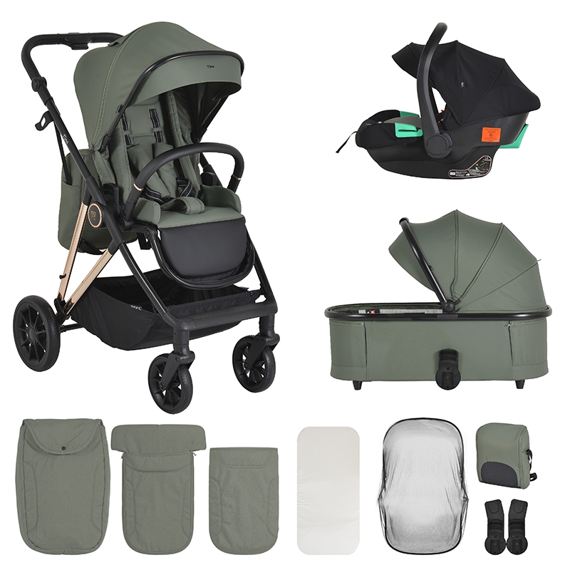 MONI MERCI KOLICA 3U1 DARK GREEN