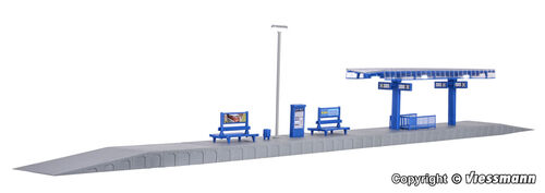 Kibri 39557 Peron z wiatą i oświetleniem LED