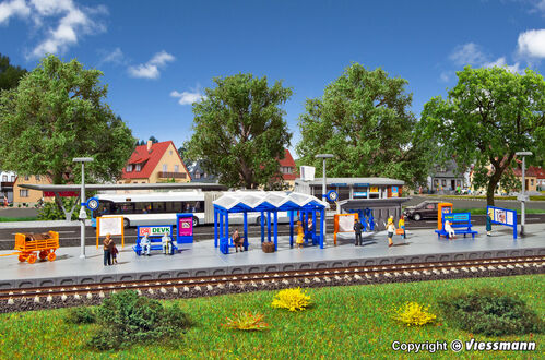 NEW! Kibri 38108 Akcesoria dworcowe
