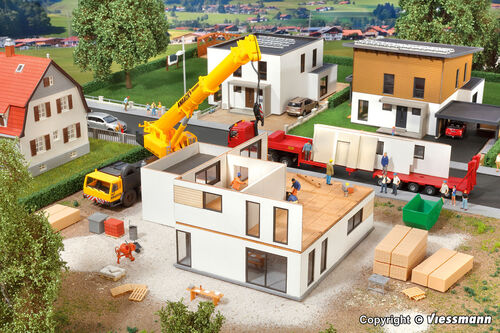NEW! Kibri 38335 Polyplate - Kubushaus Julia w budowie