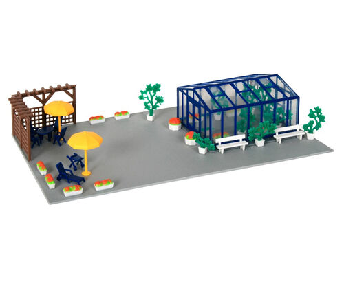 NEW! Kibri 38634 Szklarnia, pergola, parasole z oświetleniem LED