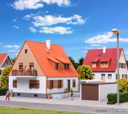 NEW! Kibri 38748 Dom z tarasem, garażem i pergolą