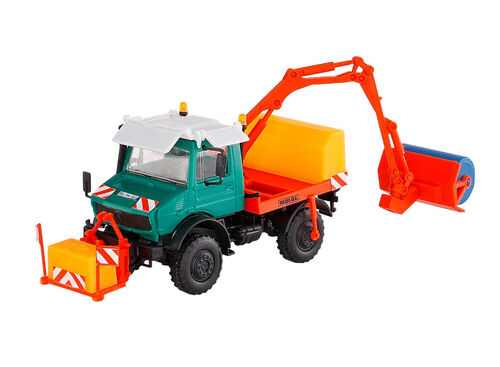 NEW! Kibri 14989 Unimog z osprzętem czyszczącym
