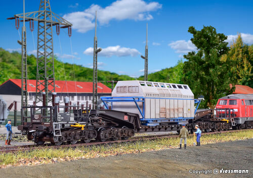 NEW! Kibri 16504 Wagon specjalny Uaais 819 z kontenerem Castor