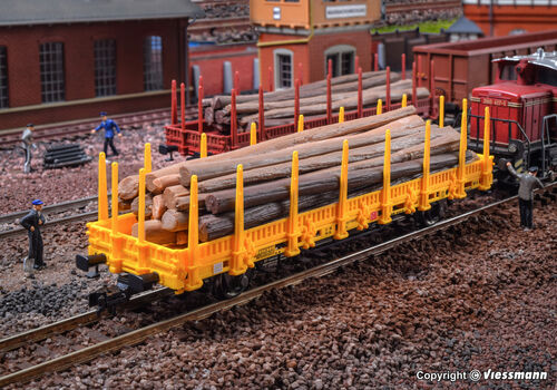 NEW! Kibri 16200 Wagon platforma żółty