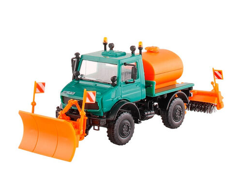 NEW! Kibri 14974 Unimog z pługiem u urządzeniem czyszczącym
