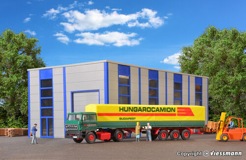 NEW! Kibri 14699 Ciągnik siodłowy Raba z naczepą plandekową Hungarocamion