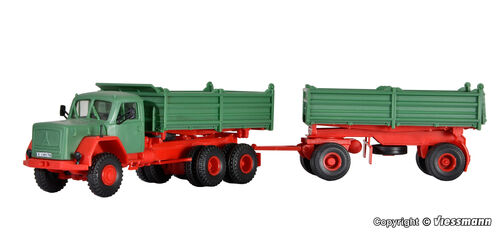 NEW! Kibri 14063 Magirus Deutz 230D 26AK z przyczepą