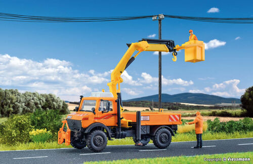 NEW! Kibri 15005 Unimog U 2450L z podnośnikiem koszowym