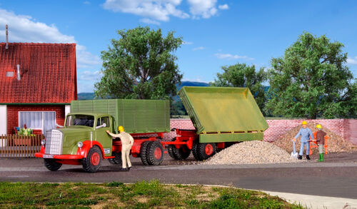 NEW! Kibri 14069 Mercedes-Benz 6600 wywrotka z przyczepą
