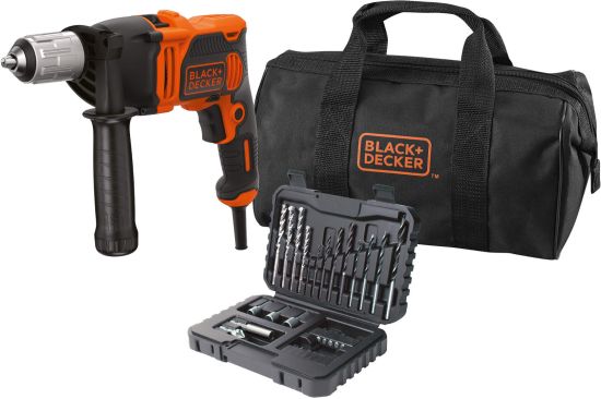 Udarna bušilica Black+Decker + 32-delni set nastavaka BEH850SA32; 850W