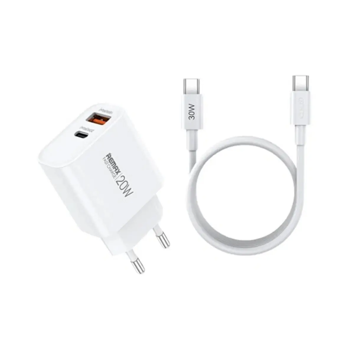 Punjač SET 1xUSB 3.0+TIP C+ KABL RP-U120