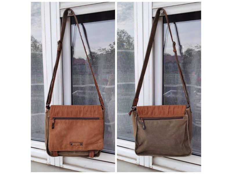 "DAVID JONES" JAKA PLATNENA CROSSBODY TORBA