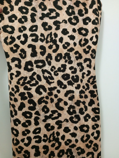 Bershka animal, kratka, rastegljiva haljina