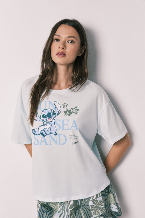 Plava kratka pidžama sa kratkim rukavima Stitch