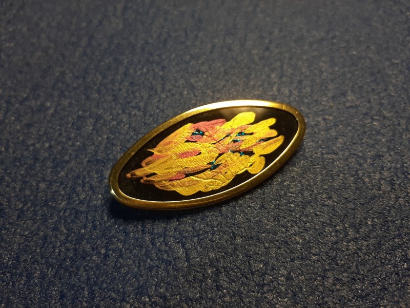 ORIGINAL UHLIG ART DECO VINTAGE BROŠ UMETNIČKI FIREMAJL