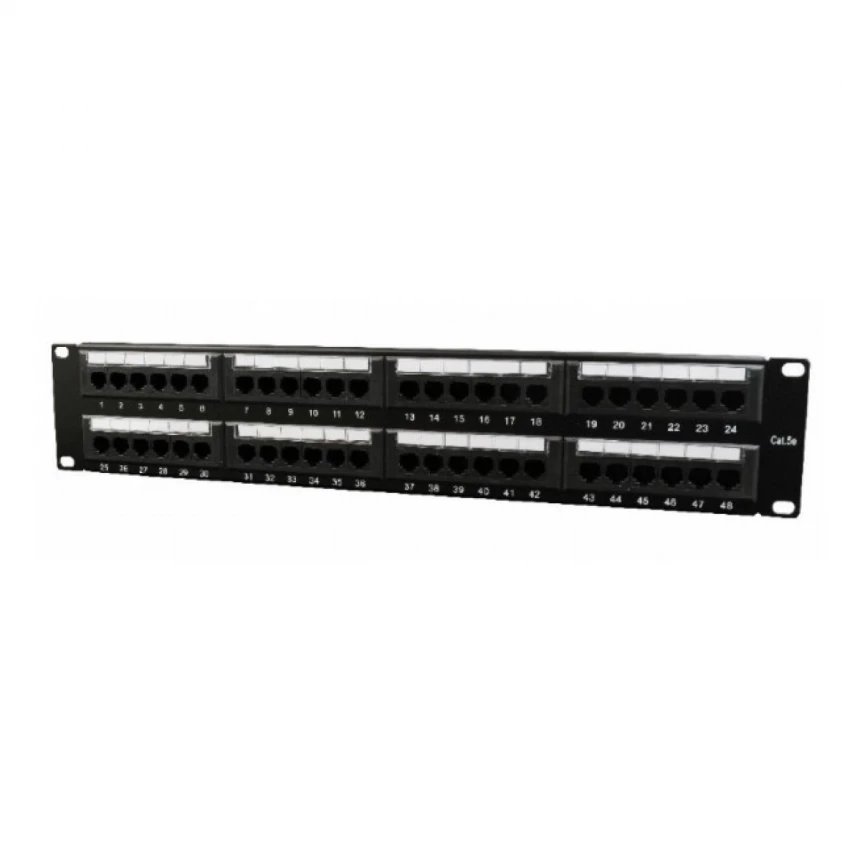 NPP-C548CM-001 Gembird Cat.5E 48 port patch panel with rear cable management