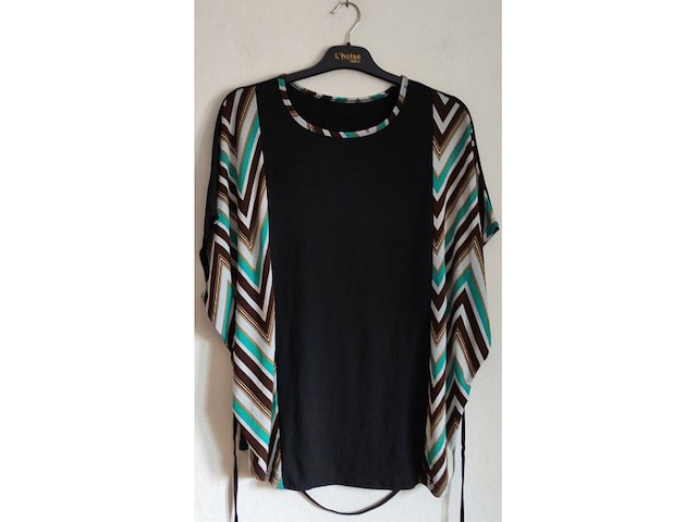 Oversize Bluza sa Geometrijskim Printom