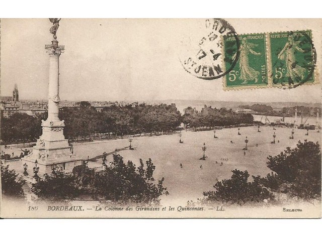 BORDEAUX Francuska ,putovala 1917.