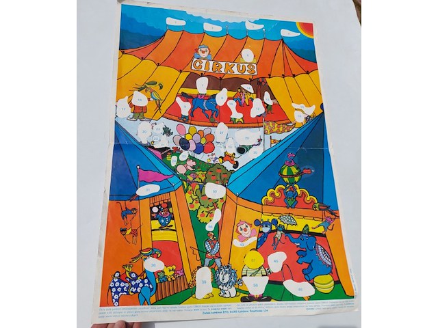 Album POSTER žvaka CIRKUS Žito Ljubljana