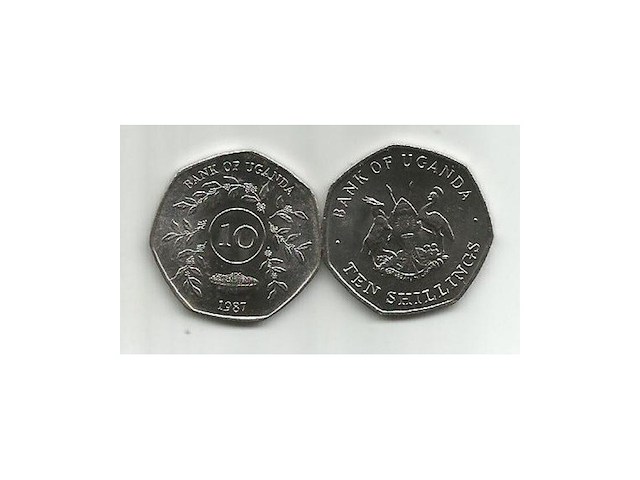 UGANDA 10 shillinga 1987 UNC