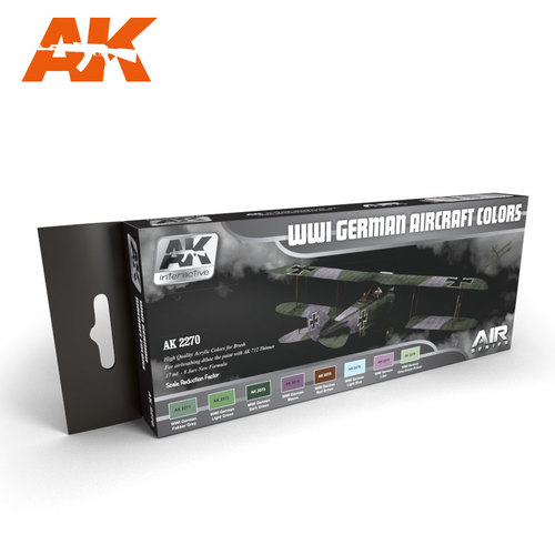 AK-Interactive AK 2270 WWI German Aircraft Colors Set
