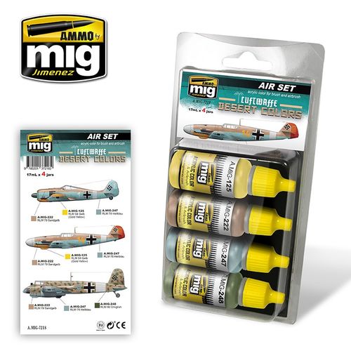 AMMO of Mig Jimenez A.MIG-7218 Luftwaffe Desert Colors