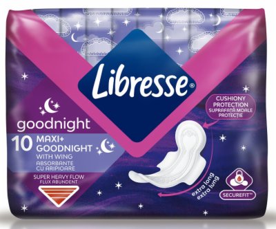 ULOŠCI HIGIJENSKI MAXI GOODNIGHT LIBRESSE 10/1