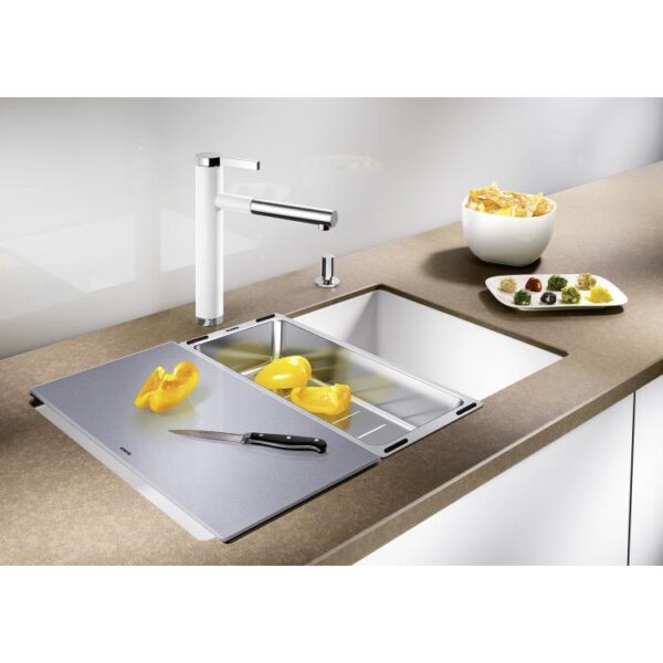 BLANCO SUBLINE 700-U Level bela + pribor