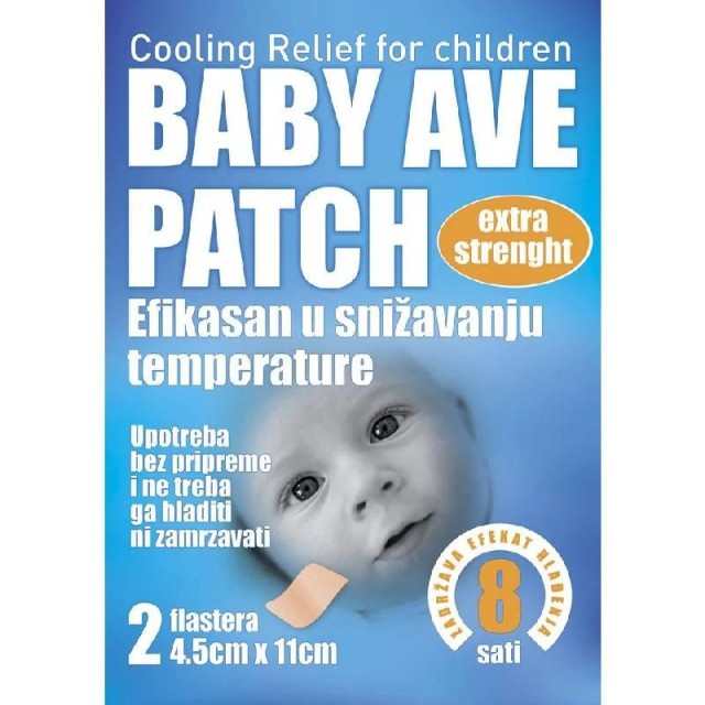BABY AVE-PATCH FLASTER 4,5CM X 11CM 2 KOMADA