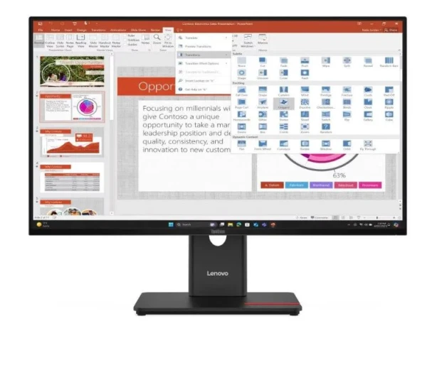 Monitor 27'' Lenovo T27-40 64A5MAT6EU IPS/1920x1080/120Hz/4ms/HDMI/DP/VGA/USB