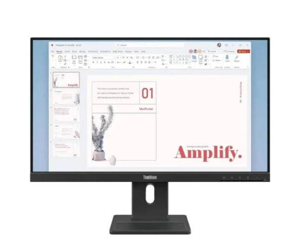 Monitor 23,8'' Lenovo E24-40 64BAMAT1EU IPS 1920x1080/4ms/100Hz/HDMI/VGA/DP/Pivot