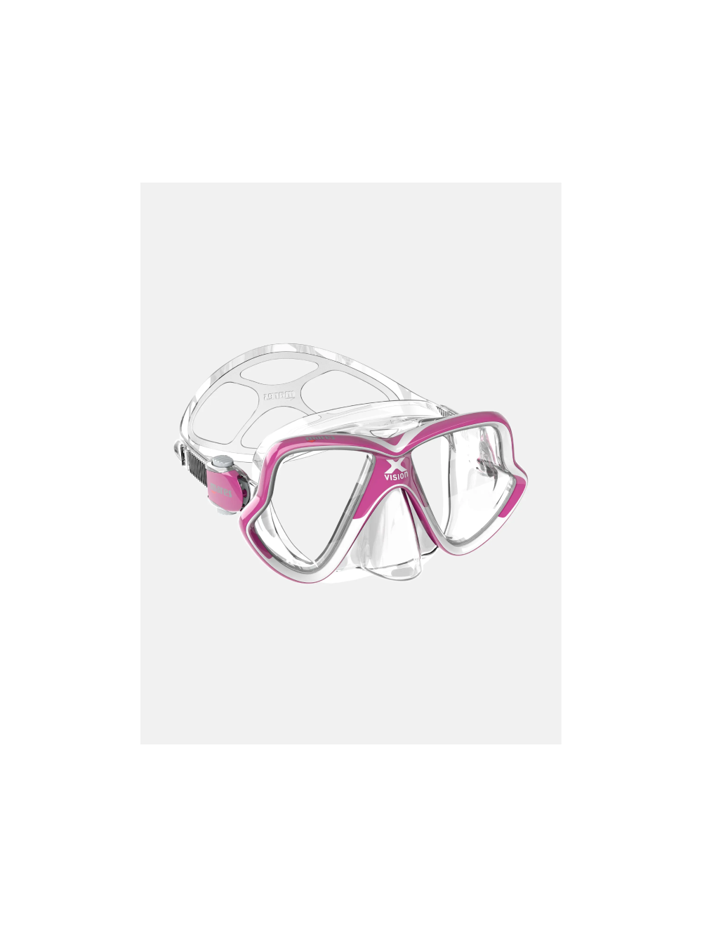 Ronilacka maska Mares X-Vision Mid 2.0 Pink/Clear