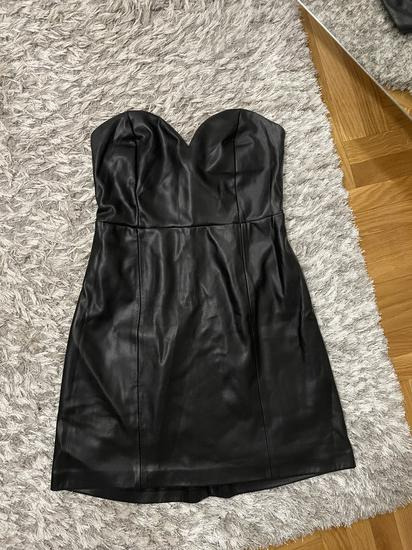 Bershka kožna haljina