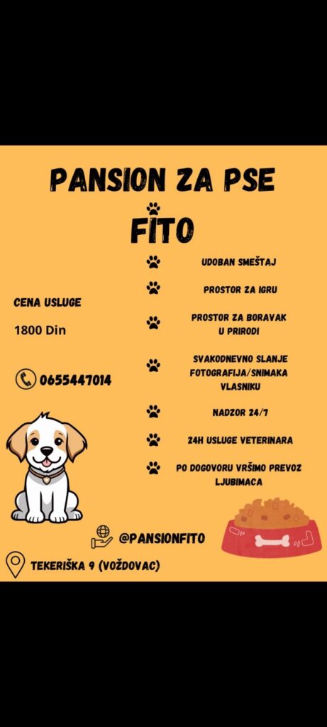 Pansion za pse „Fito“