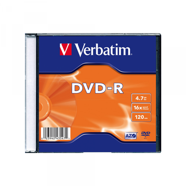 DVD-R VERBATIM 1/1 Slim kutija 43547