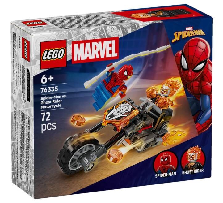 LEGO Spajdermen protiv Goust Rajdera na motociklu LE76335
