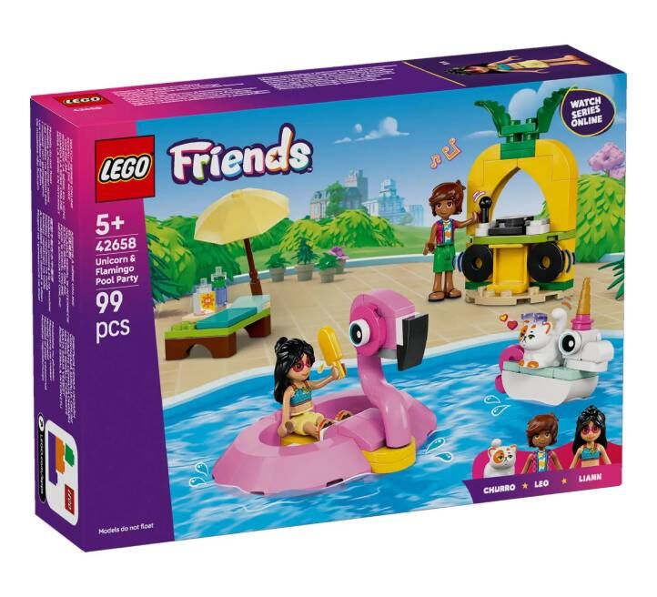 LEGO Zabava na bazenu sa jednorogom i flamingom LE42658