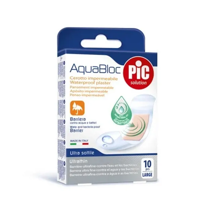 Pic Solution Aquabloc Large antibakterijski flasteri 10 komada