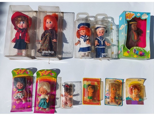 Lot nekorišćenih lutki u kutijama Jugoplastika Split