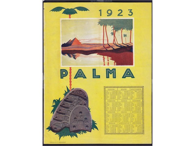 1923 Julius Klinger mali reklamni plakat PALMA