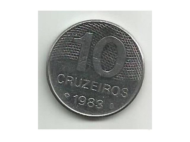 Brazil 10 cruzeiros 1983. KM#592.1