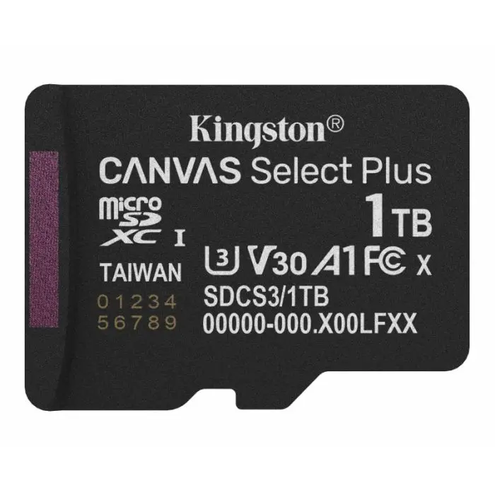 KINGSTON Memorijska kartica U1 V10 SDXC 1TB Canvas Select Plus G3 150R A1 SDCS3/1TBSP