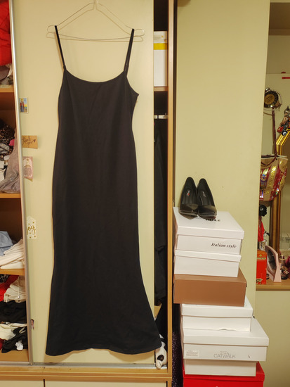 SHEIN crna haljina 100%pamuk *novo*