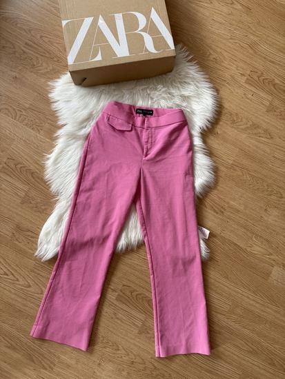 Zara roze kapri pantalone