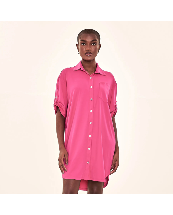 Shirtdress Copenhagen Cherry Hot Pink Upf50+