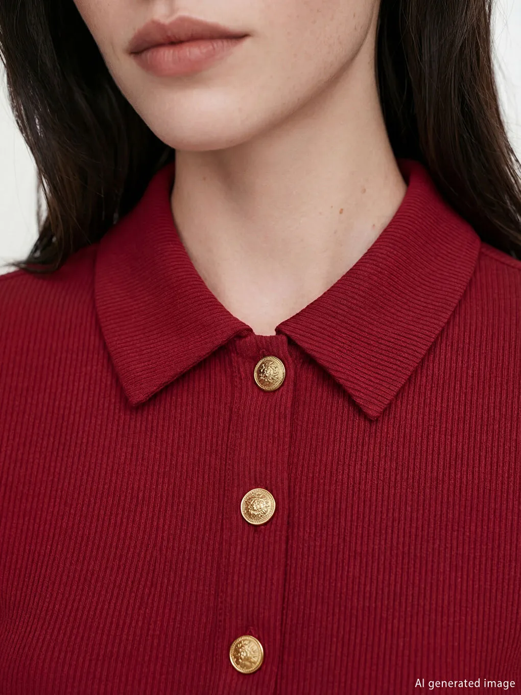 LCW Comfort Uska Haljina Sa Polo Kragnom